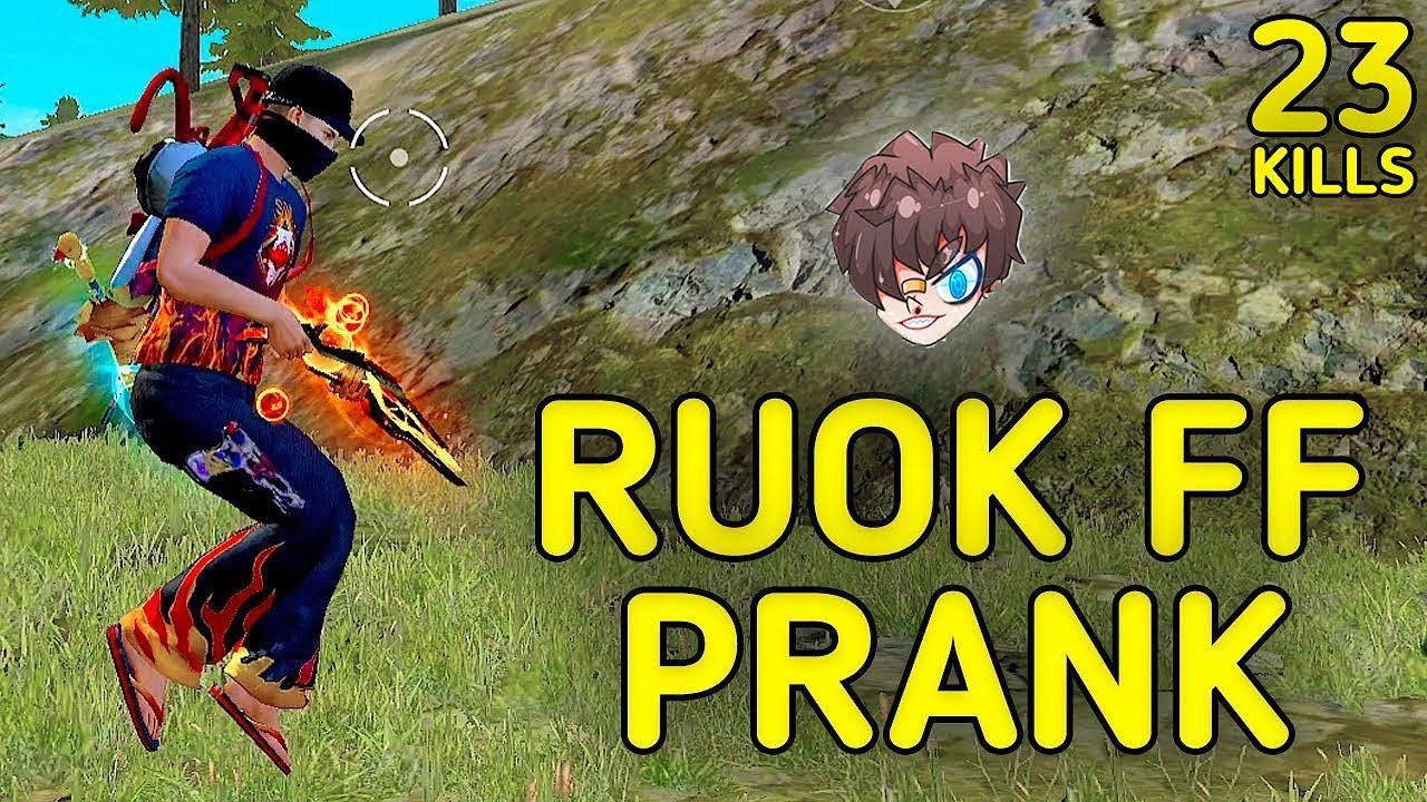 SOLO VS SQUAD || RUOK FF PRANK😆!!! UNSTOPPABLE GAMEPLAY WITH RUOK FF ...