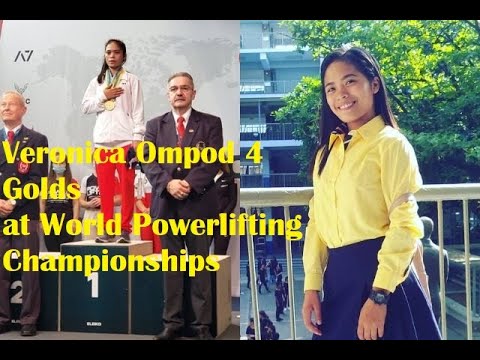 Veronica Ompod 4 Gold Medals 2021 World Powerlifting Championships - YouTube