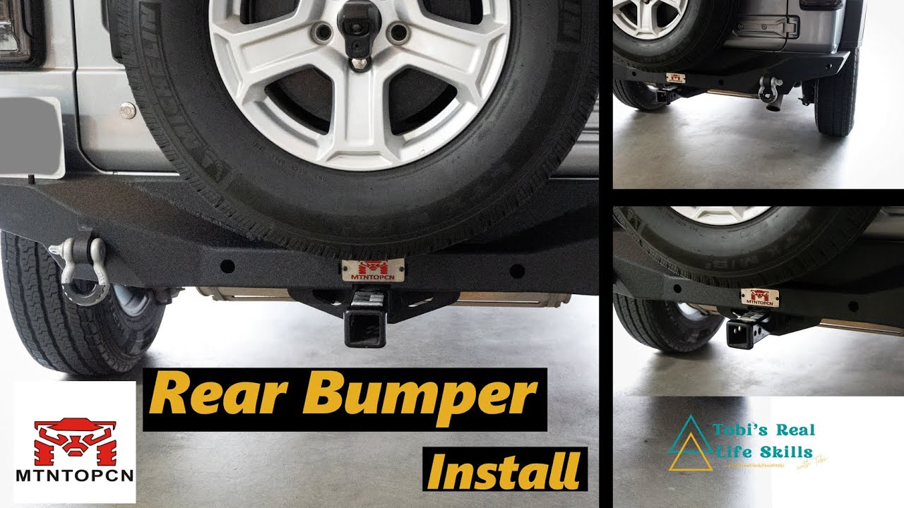 MTNTOPCN Rock Crawler Rear Bumper | Jeep Wrangler 2020 Install Guide ...