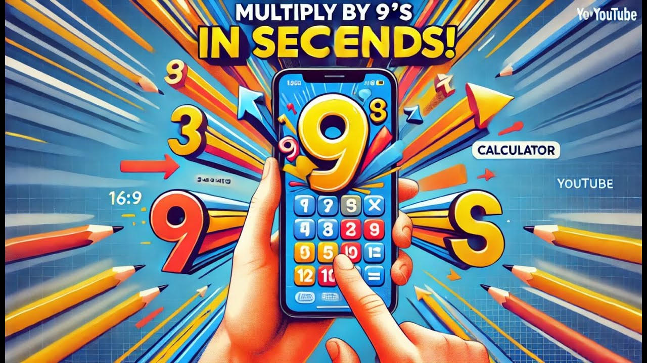 Multiply by Equal 9’s Instantly! | Easy Vedic Math Shortcut for Quick ...