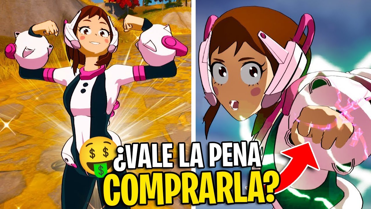 ¿VALE LA PENA COMPRAR LA SKIN de *OCHACO URARAKA* en FORTNITE? 💵 ...