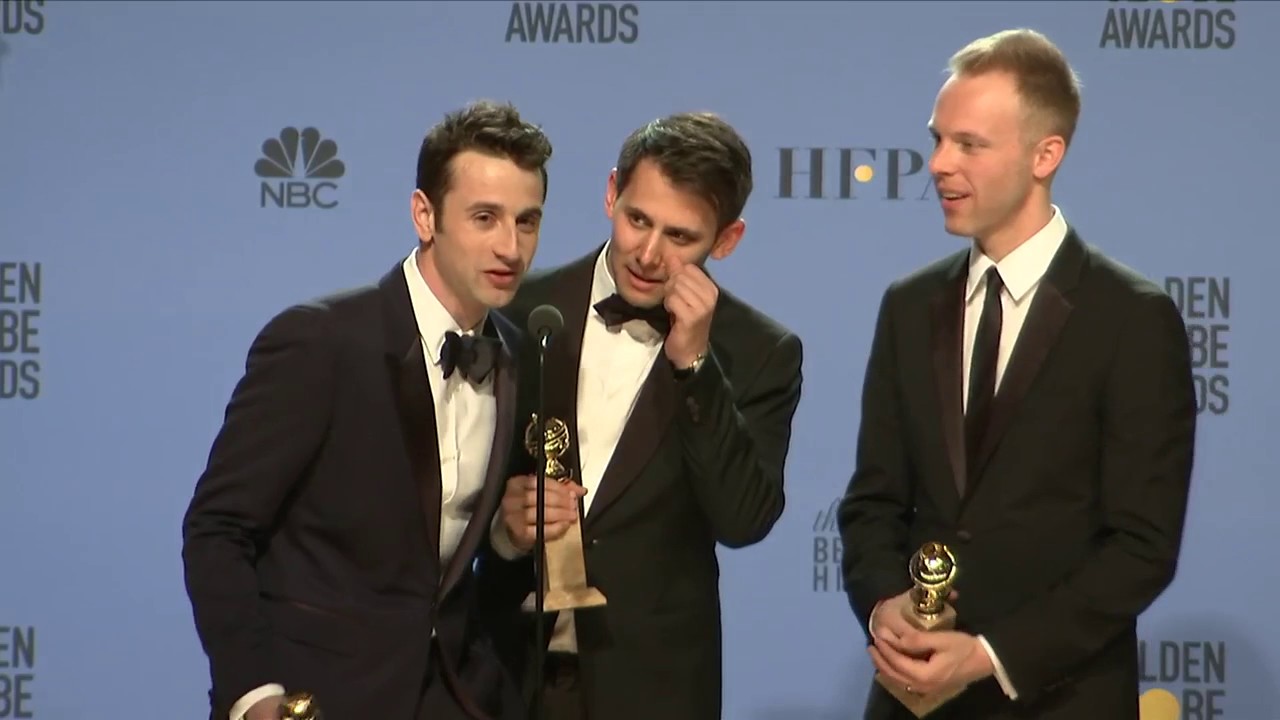 Justin Horowitz / La La Land Lyricists - Golden Globes - Full Backtage ...