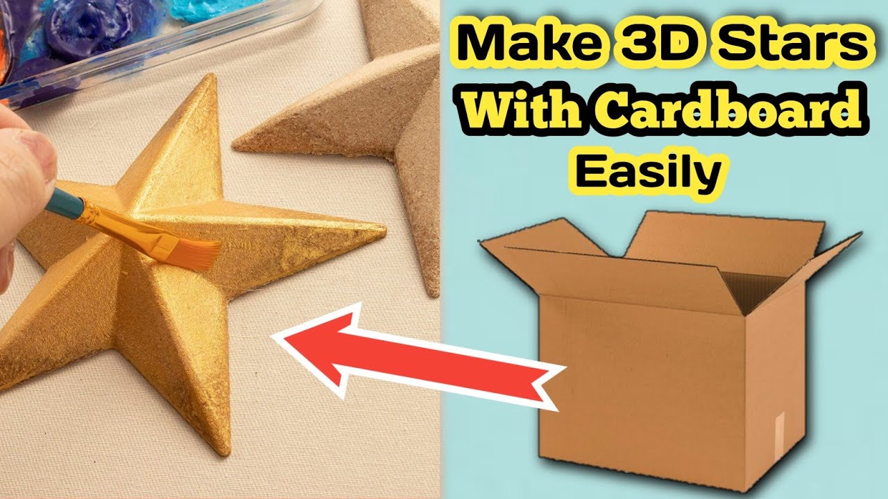 How To Make Stars With Cardboard | how to make cardboard stars ...
