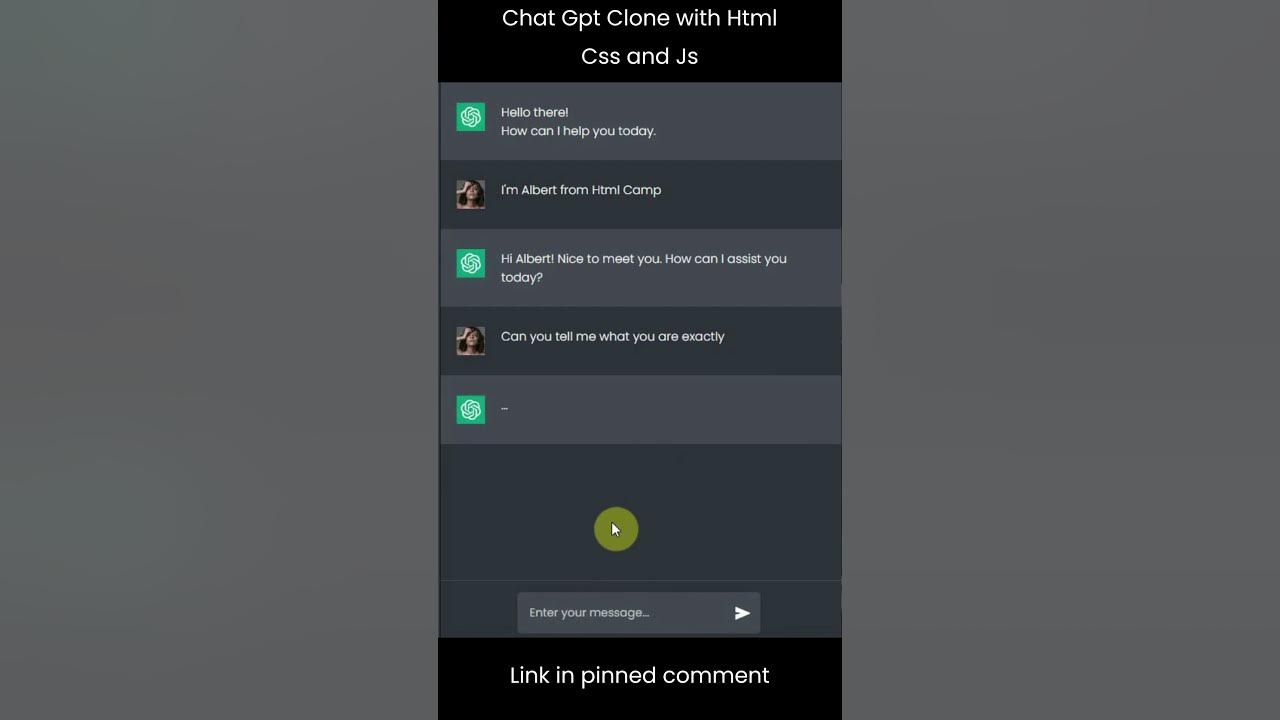 Chat Gpt Clone With Html Css And Javascript Shorts Chatgpt Html Css Javascript Programming