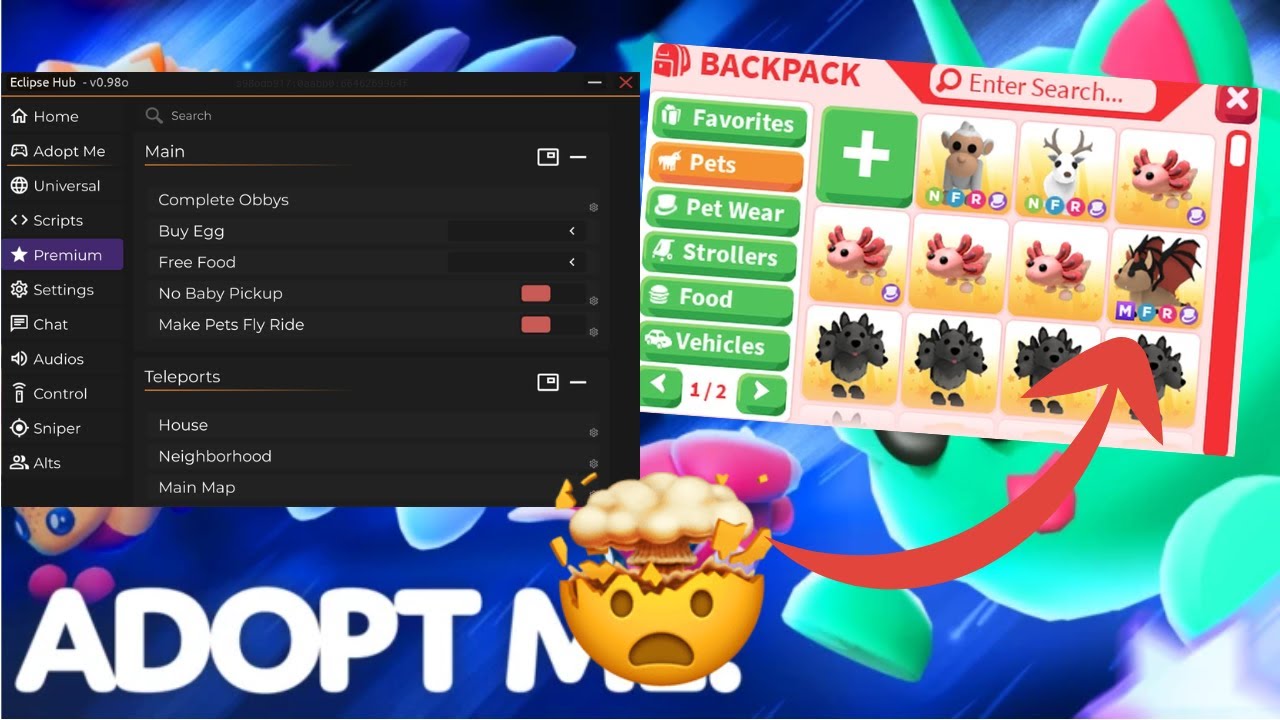 🐶ADOPT ME SCRIPT FOR AUTOFARM | AUTO PAYOUT | BABY AUTOFARM | ECLIPSE ...