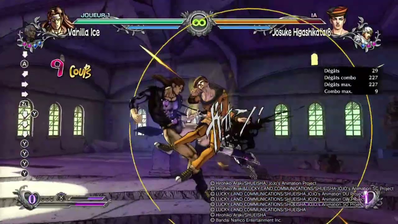 JJBA: ASBR Vanilla Ice (Cool Ice) Combos - YouTube