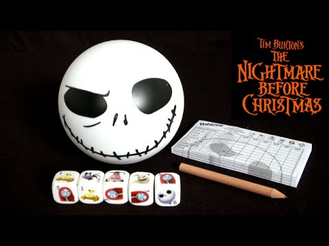 Yahtzee The Nightmare Before Christmas from USAopoly - YouTube