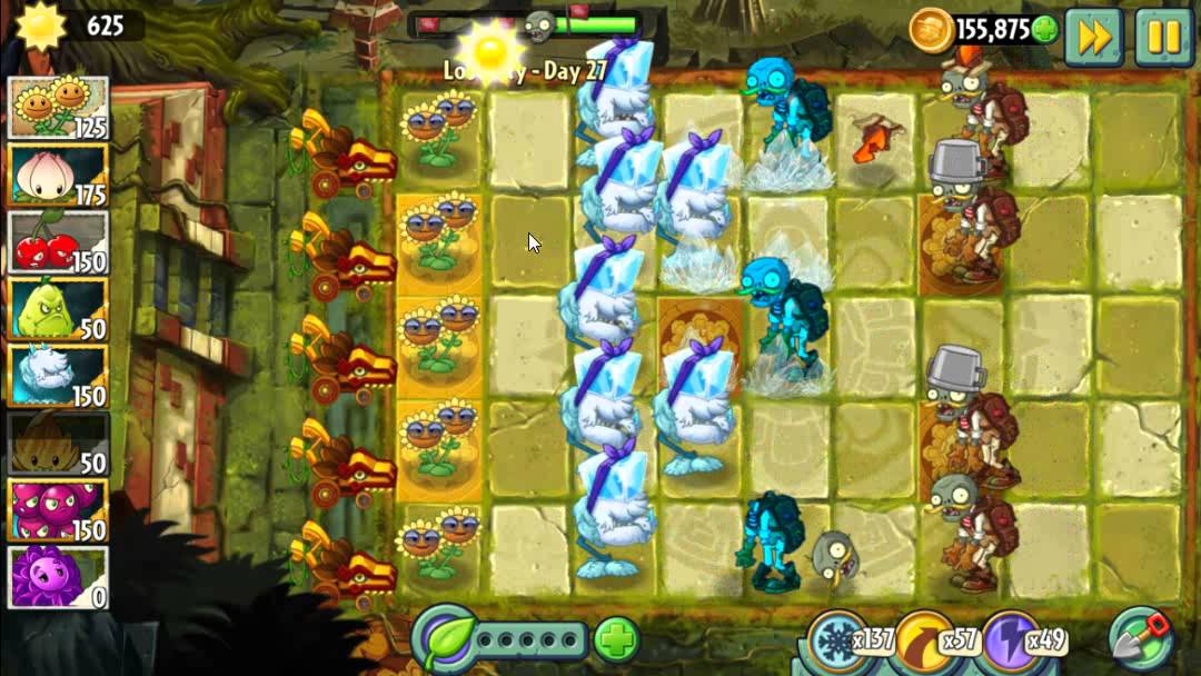 Plants Vs Zombies 2 Cold Snapdragon in Lost City - YouTube