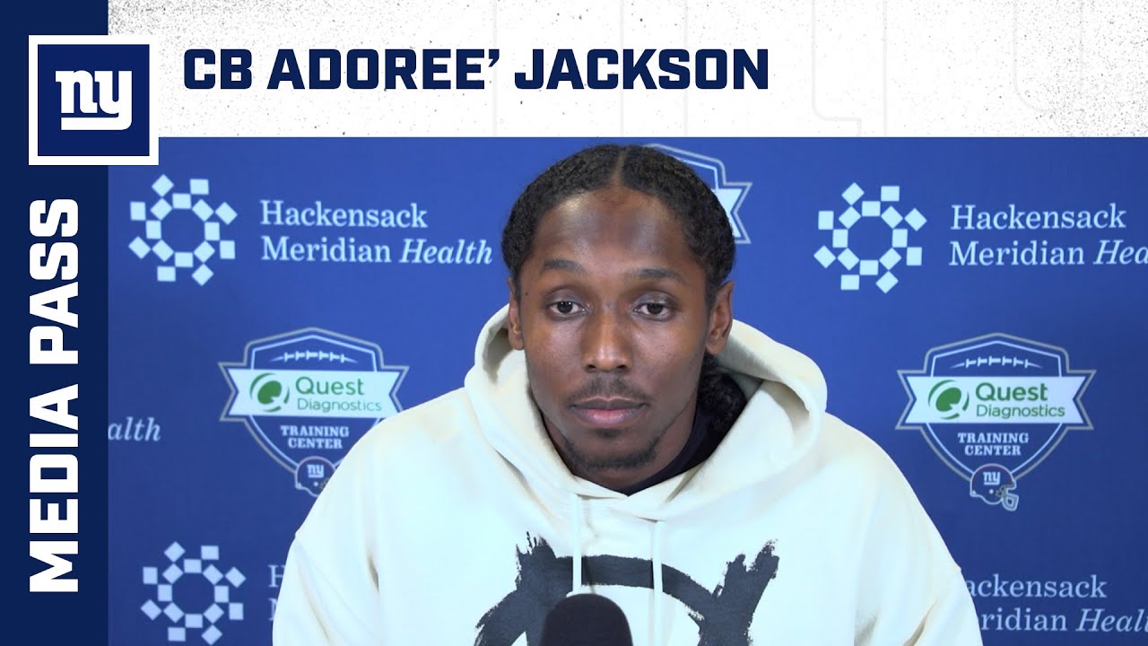 Adoree' Jackson on Week-by-Week Approach | New York Giants - YouTube