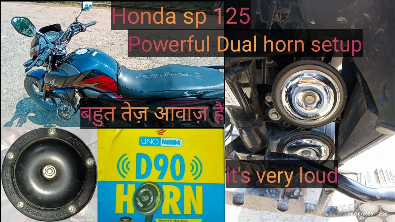 Honda sp 125 bs6 2020 model powerful dual horn setup - YouTube