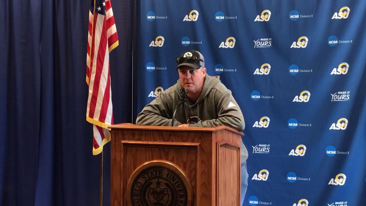 Angelo State head baseball coach Kevin Brooks 2-12-18 - YouTube