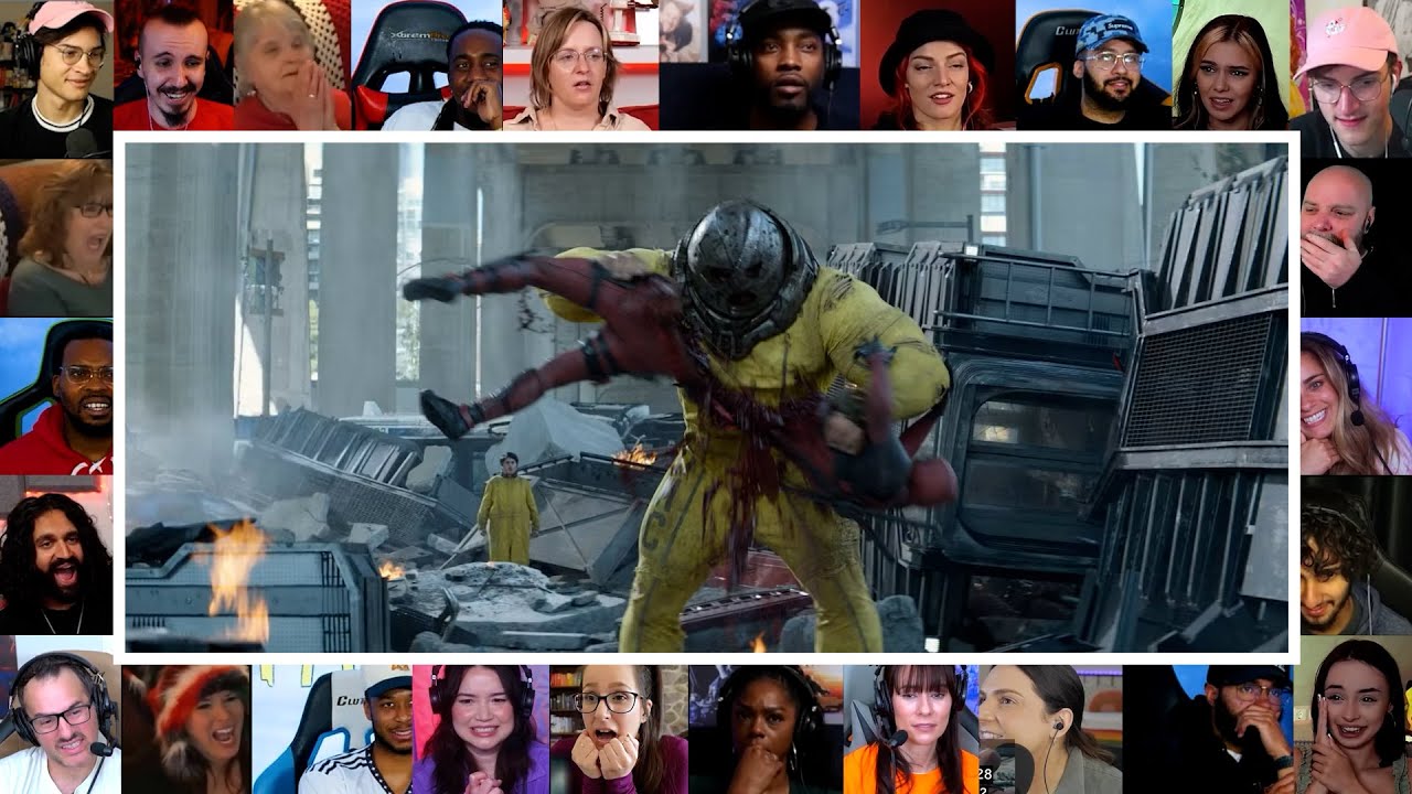 Juggernaut rips Deadpool in Half | Reaction Mashup | Deadpool 2 - YouTube