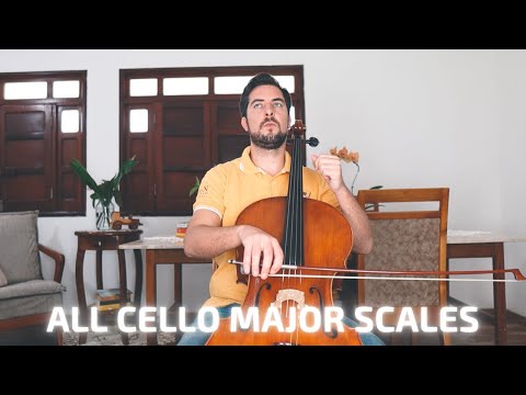All 2 Octave Cello Major Scales - For Beginners - YouTube