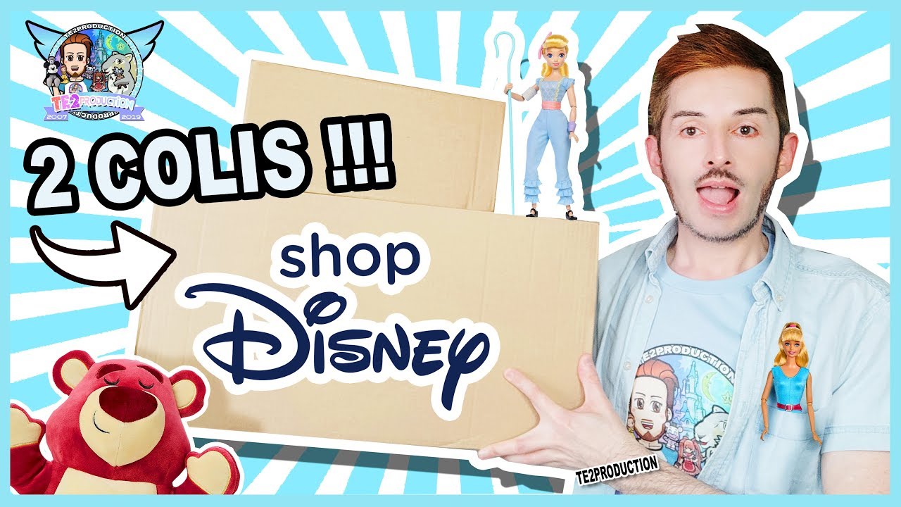 OUVERTURE 2 COLIS SHOP DISNEY !!!! - YouTube