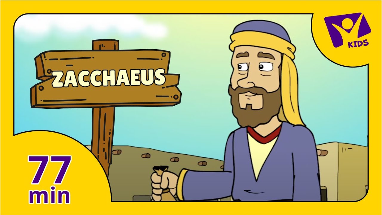 Story about Zacchaeus (PLUS 15 More Cartoon Bible Stories for Kids ...