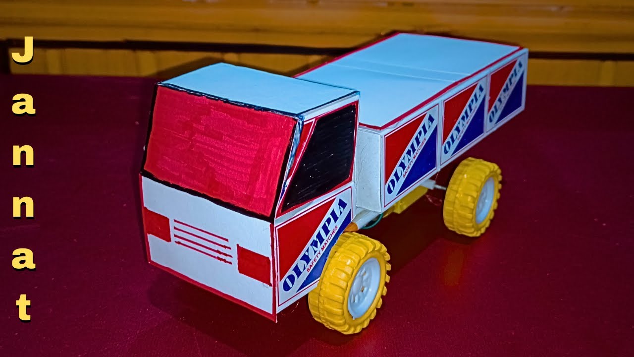 how to make truck from matchbox - at home - science project - truck ...