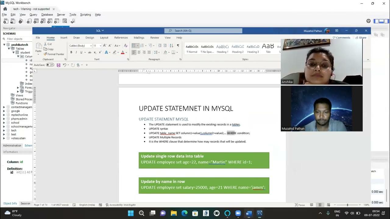 SQL Demo in Hindi #india #02 - YouTube