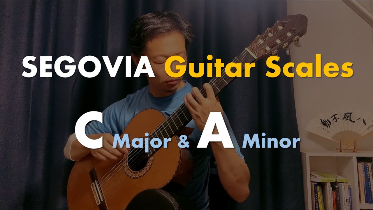 Diatonic Major and Minor Guitar Scales by Andres Segovia - C Major and ...