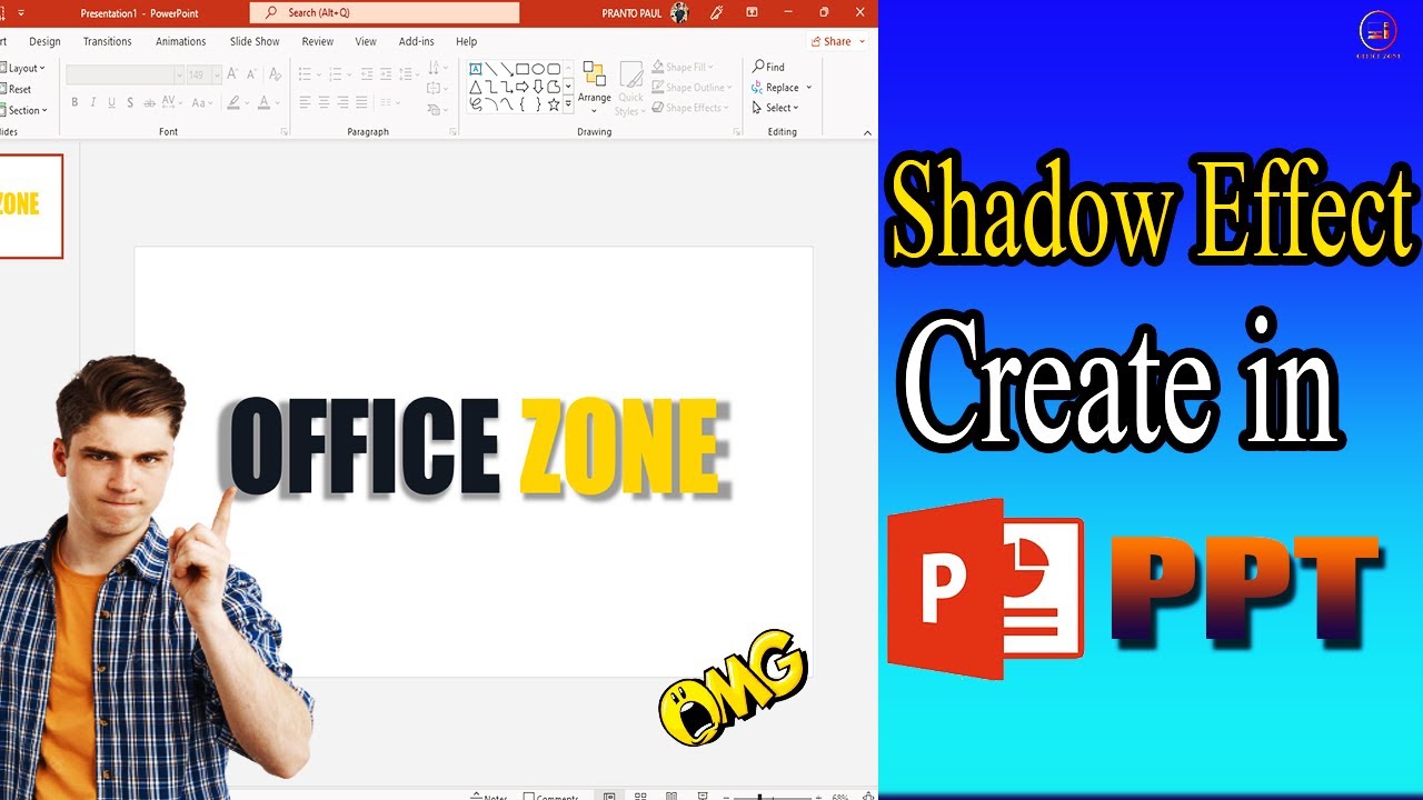 how to add shadow effect in powerpoint ।।। 🔥🔥Power point tutorial in ...