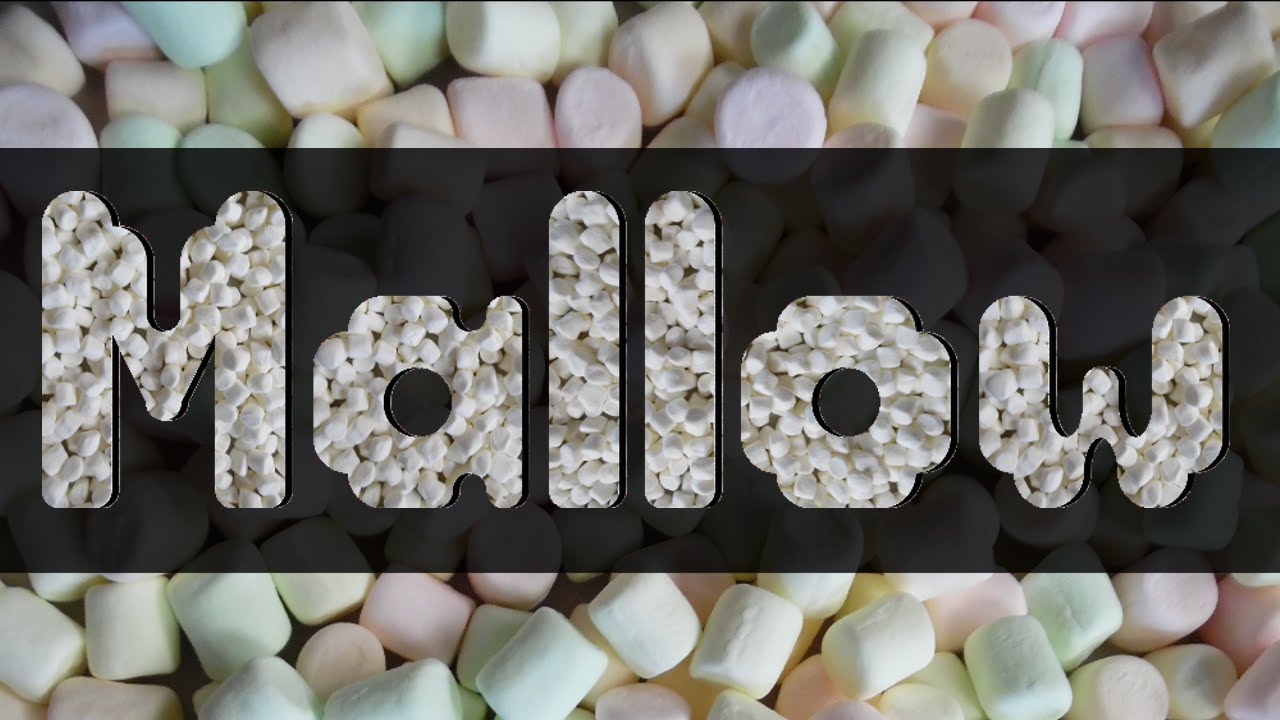 DEMO of 3D Font MALLOW - YouTube