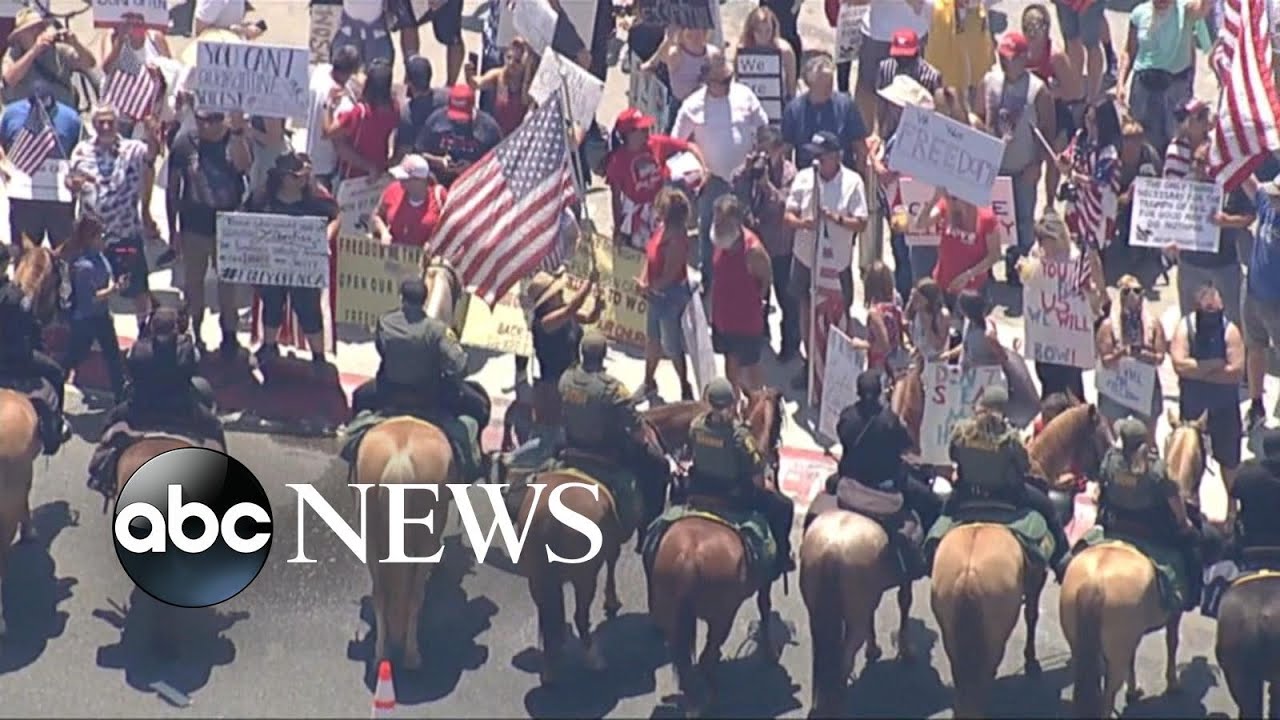 Protesters take demands to reopen US to the streets | WNT - YouTube