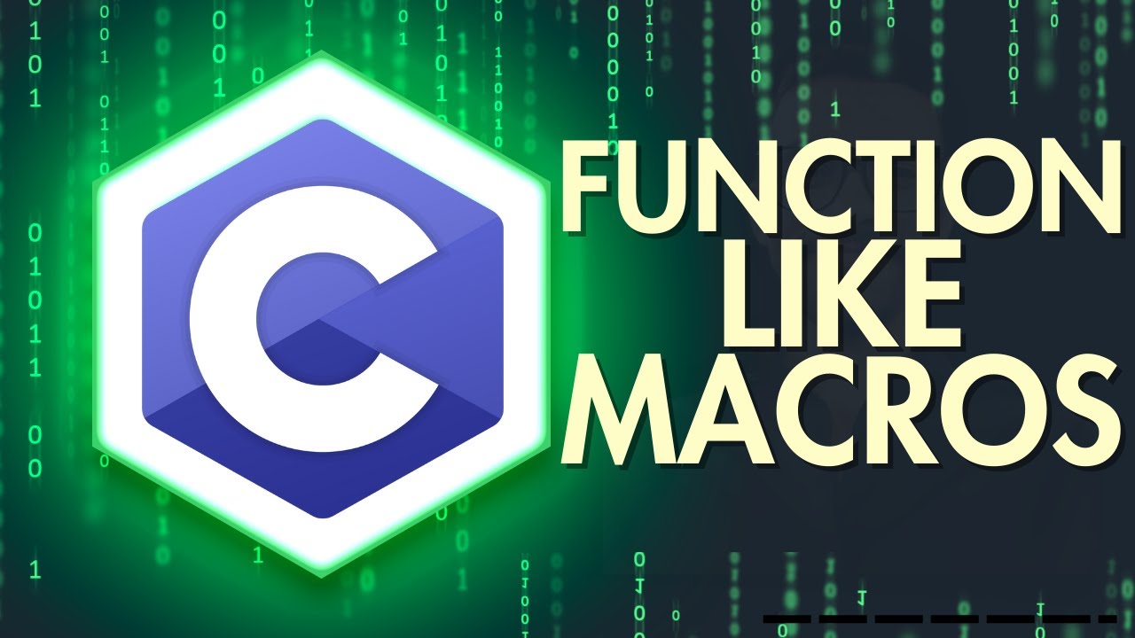 [45] C Programming | Function like Macros | شرح عربي - YouTube