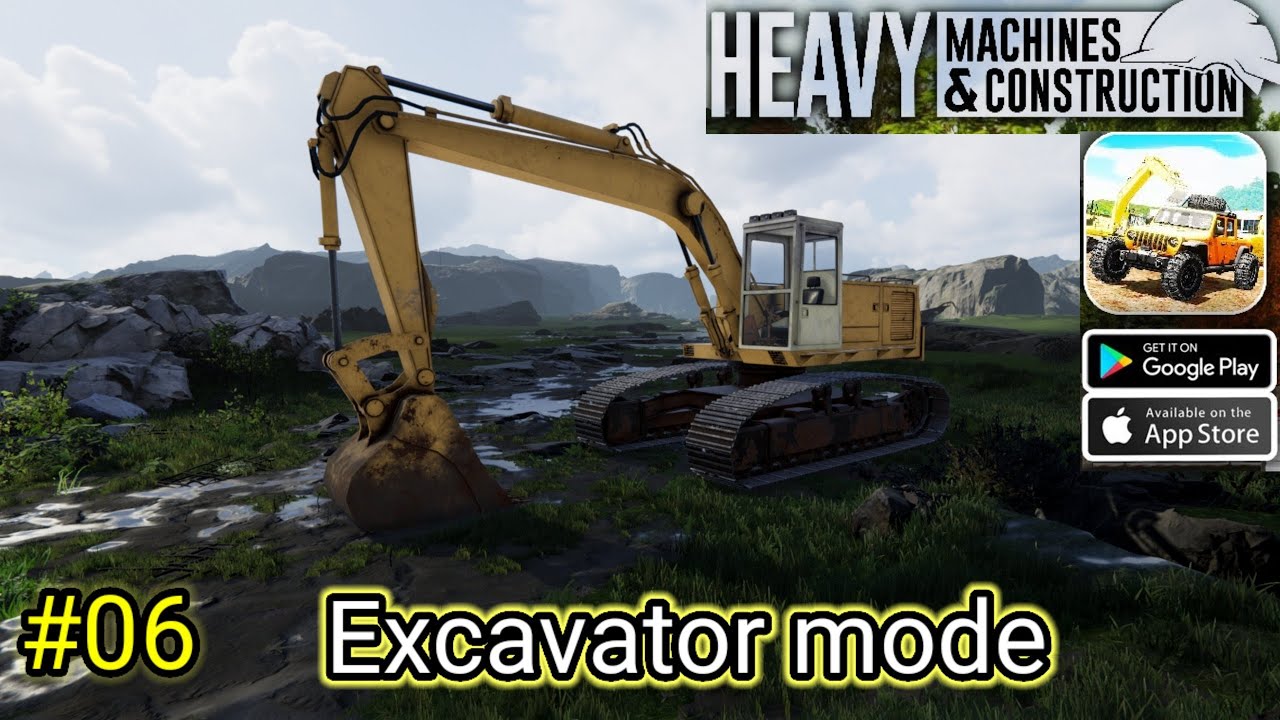 Haevy machine And construction gameplay mobile Part #06/ Excavator dump ...