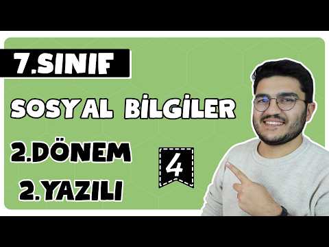 7.Sınıf Sosyal Bilgiler 2.Dönem 2.Yazılı