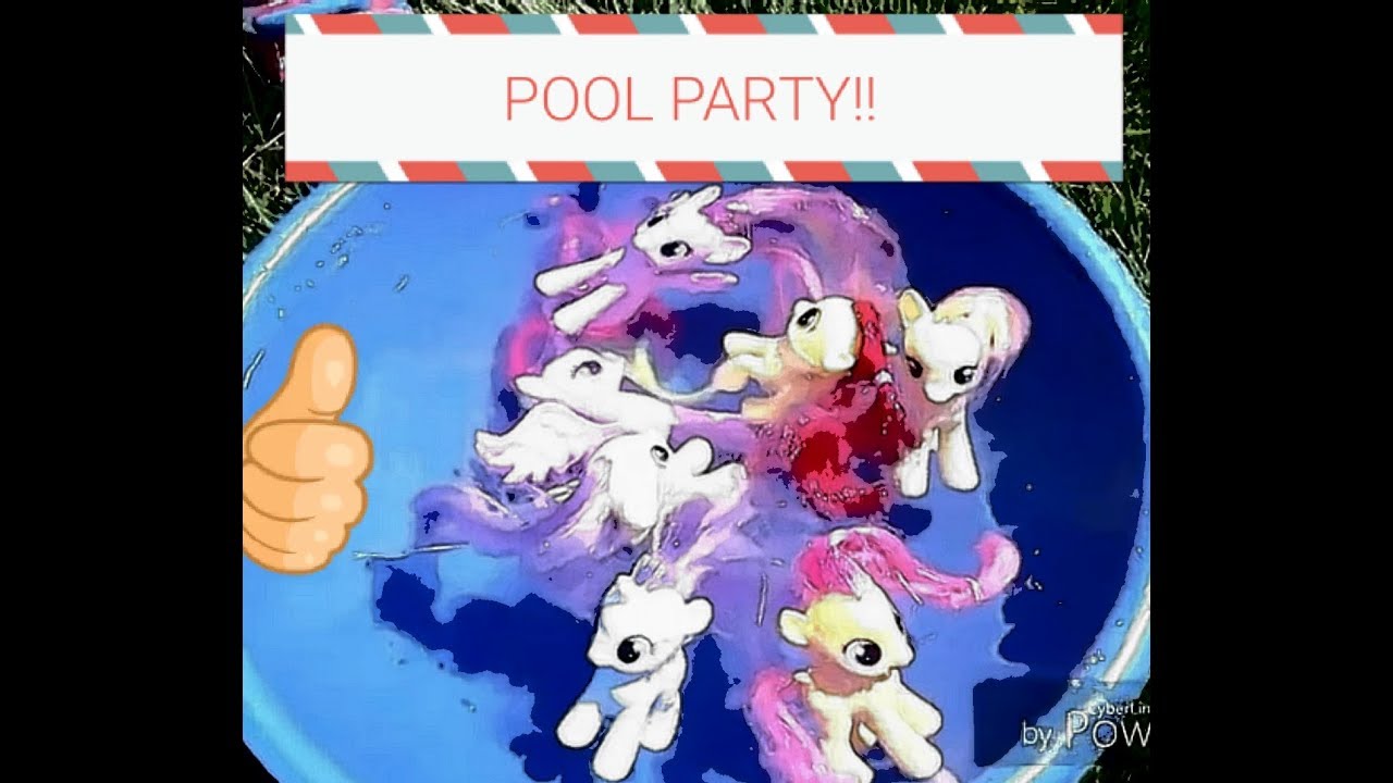 My Little Pony Pool Party - YouTube