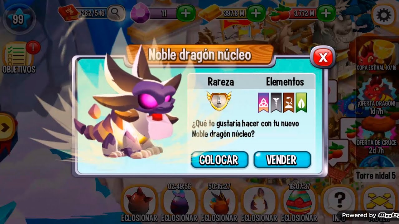 Dragon City l Dragon Heroico l Noble Dragon Nucleo - YouTube