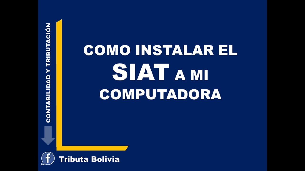 Como instalar el aplicativo SIAT en Mi computadora Configuración paso a ...