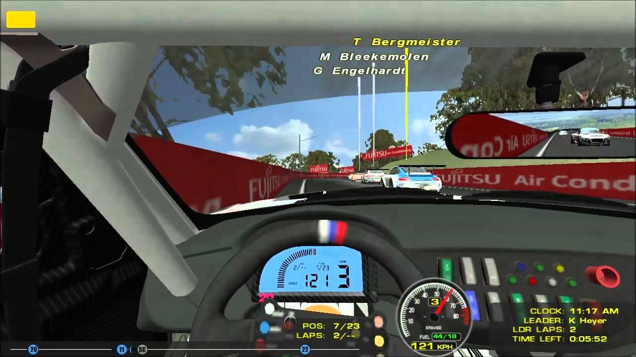 rFactor gameplay - 12 hours of Bathurst - YouTube