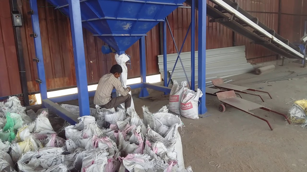 AUTOMATIC SAND BAG PACKING PLANT - YouTube