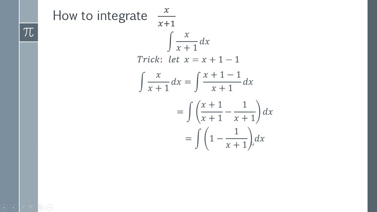 How To Integrate X x 1 By Parts YouTube How To Integrate X x 1 By Parts YouTube