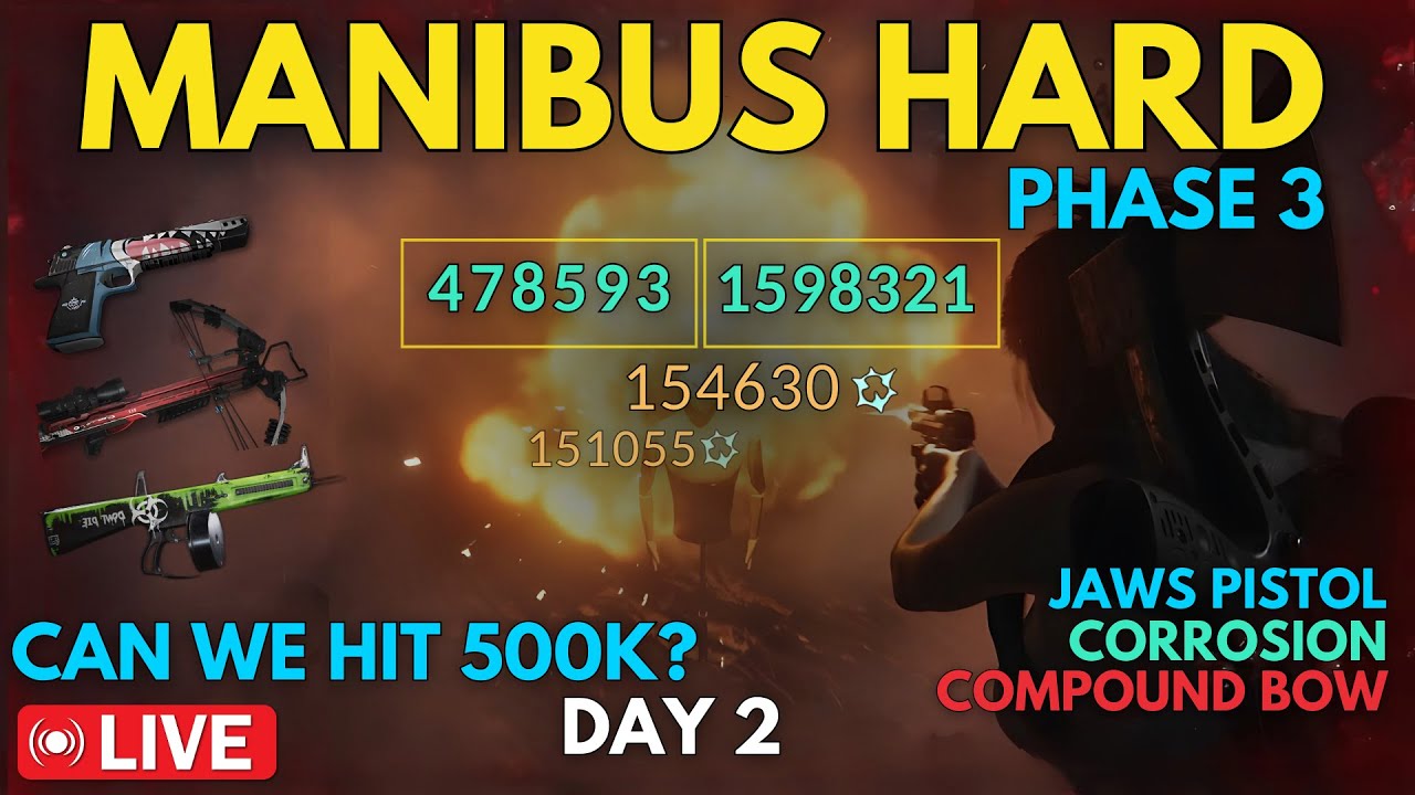 JAWS PISTOL / CORROSION / BOW | Manibus Hard Phase 3 | Once Human Best ...