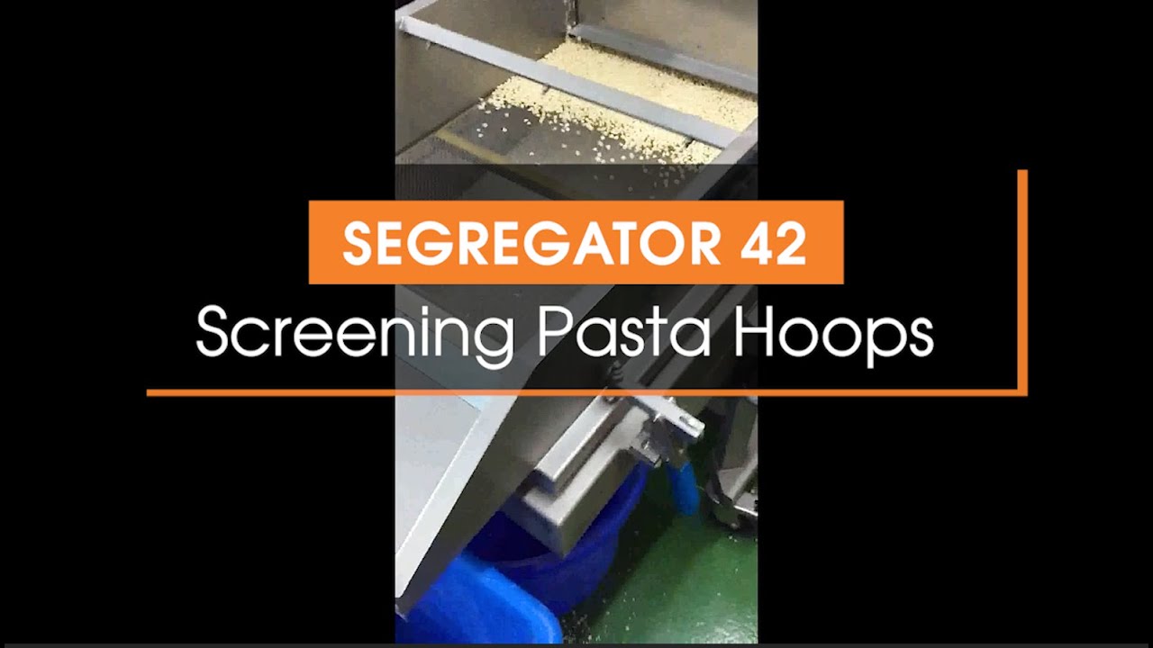 Screening Dried Pasta Hoops – Sievmaster Segregator 42 - YouTube