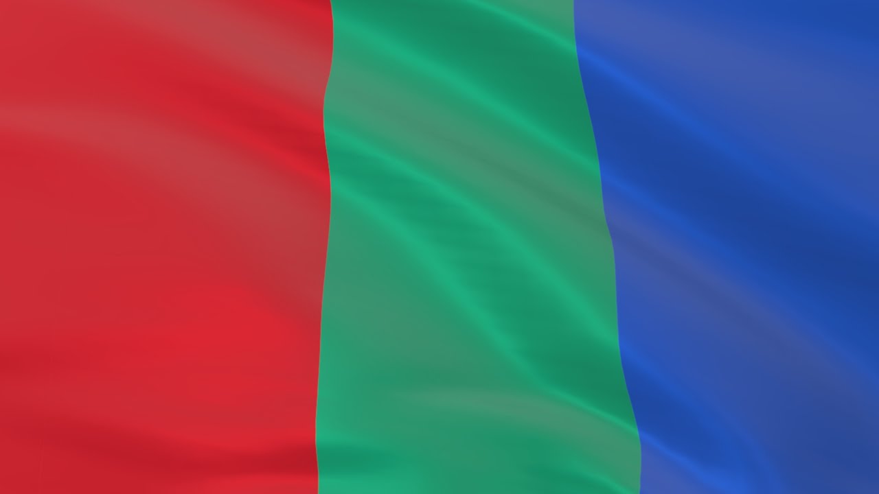 Flag of Mars waving in the wind - Flag animation - Motion background ...