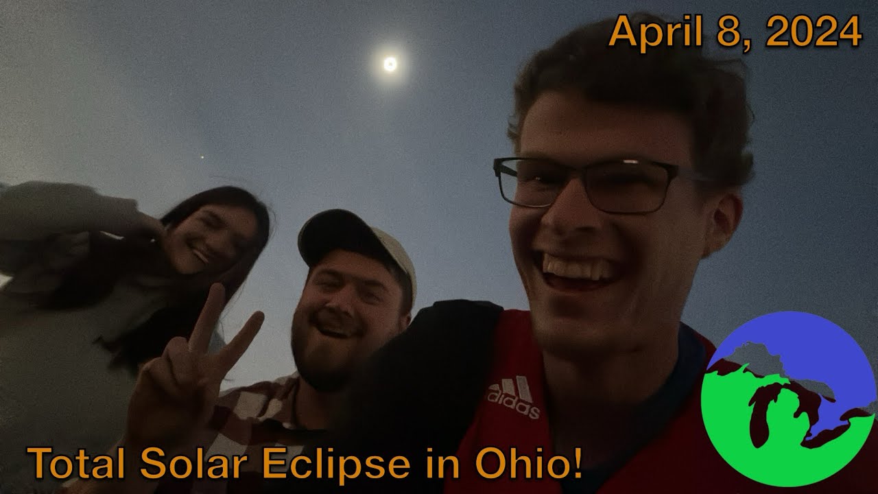 TOTAL SOLAR ECLIPSE intercepted by Storm Chaser in Ohio! - YouTube