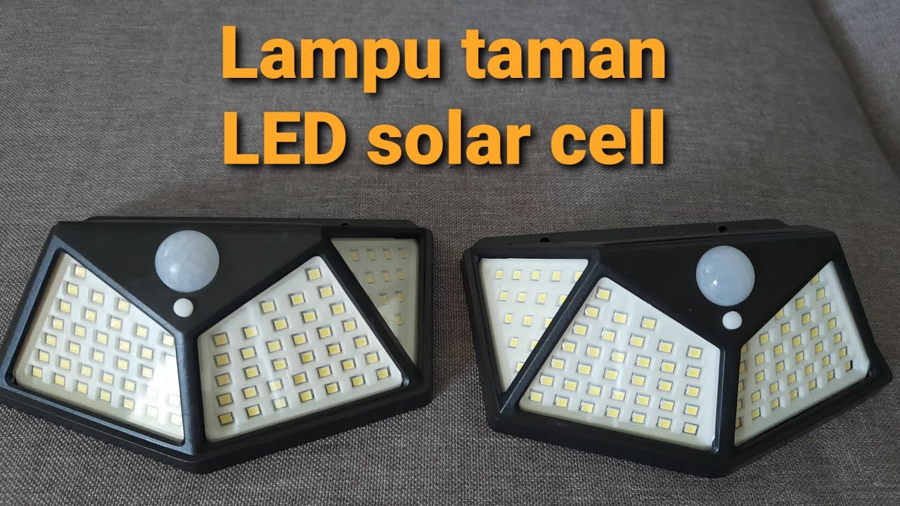 Unboxing lampu taman LED pentagon solar cell - YouTube