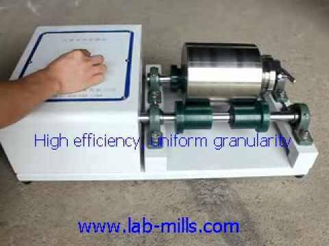 Lab roll ball mill - YouTube