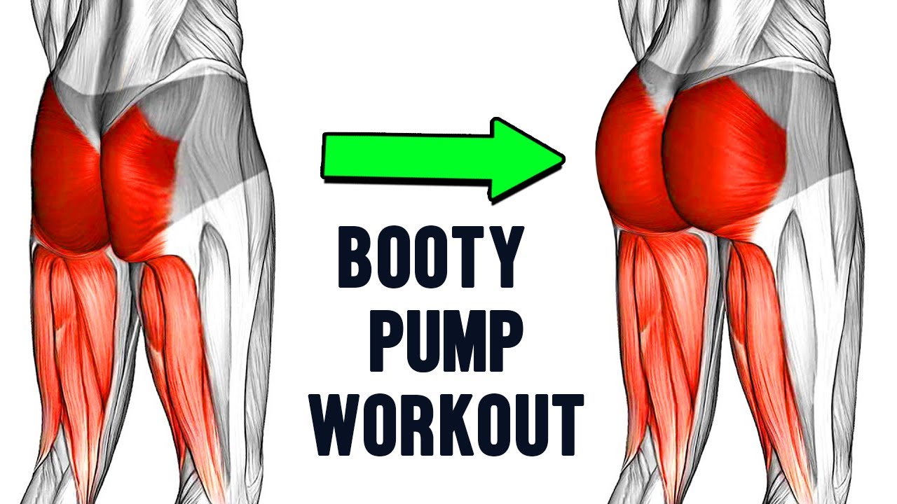 6 Min Booty Pump Workout Tiny Waist And Round Butt At Home Youtube