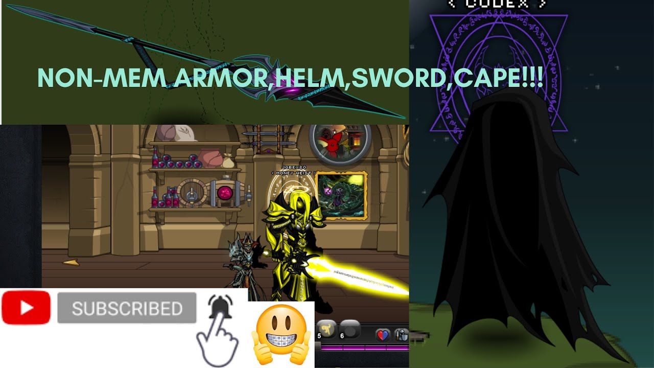 HOW TO GET NON MEM" ARMOR,CAPE,SWORD,HELM IN [AQW] - YouTube