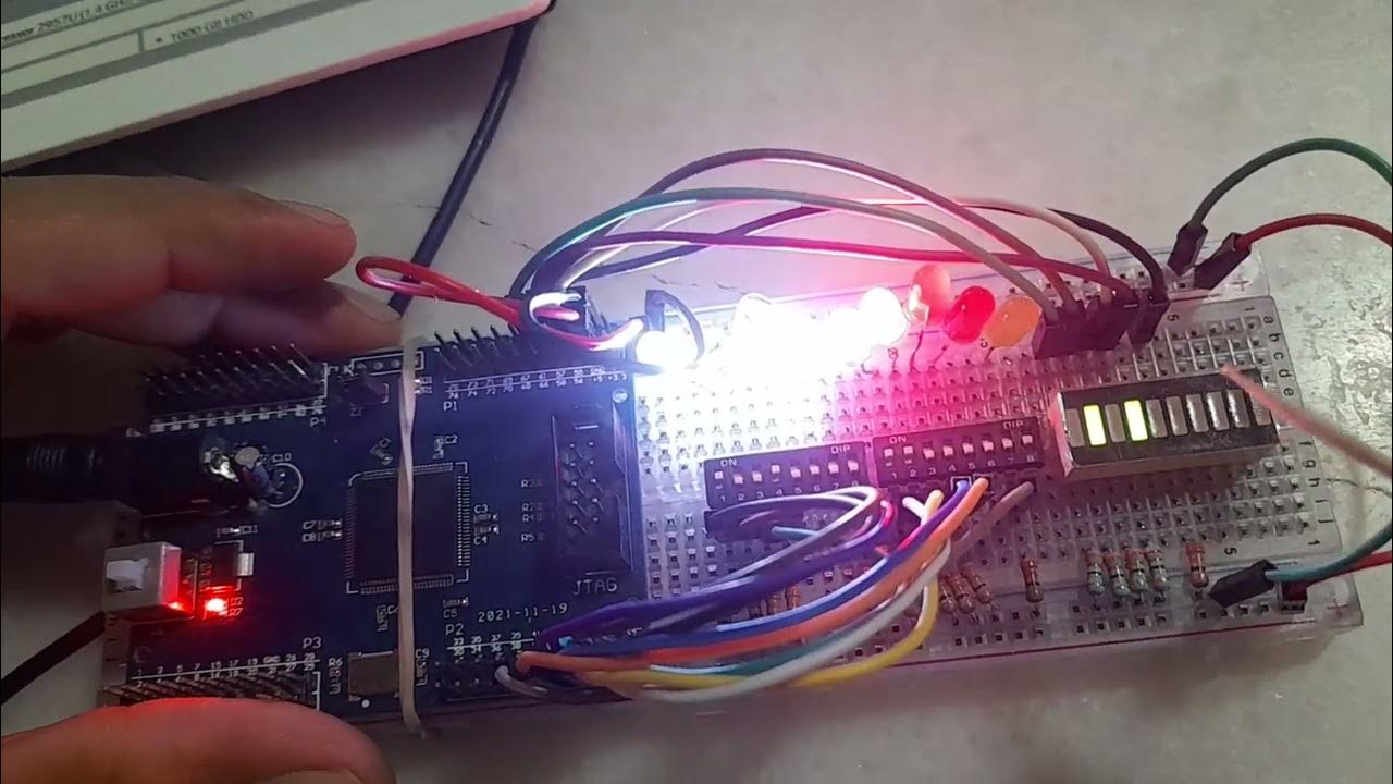 Práctica 5 – Sumador completo de 4 bits. - YouTube