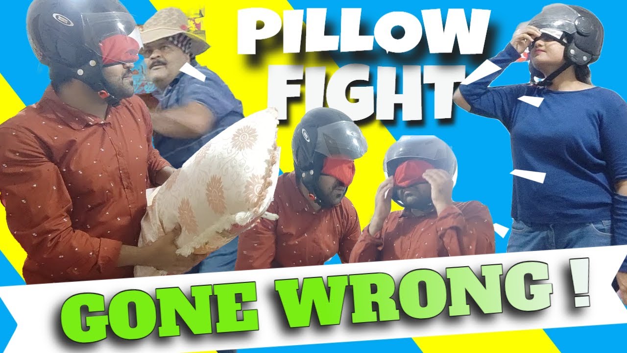 pillow fighting gone wrong - best pillow fight of all time (fail) - YouTube