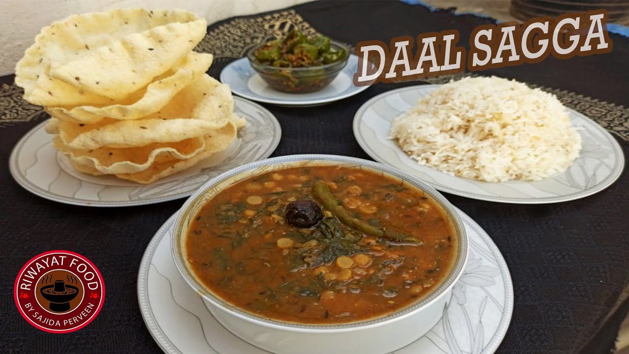 How to make Dal Sagga | Daal Sagga (Bathua Saag Recipe) - YouTube