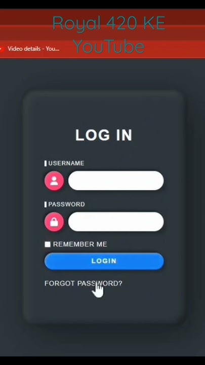 Claymorphism Login Form using HTML & CSS - YouTube