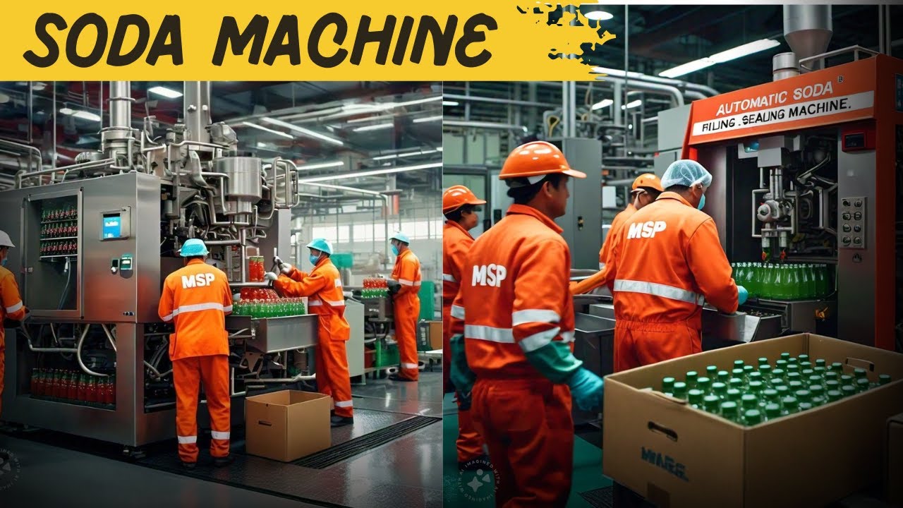 Automatic Soda Filling and Sealing Machine || Soda bottles || Co2 ...