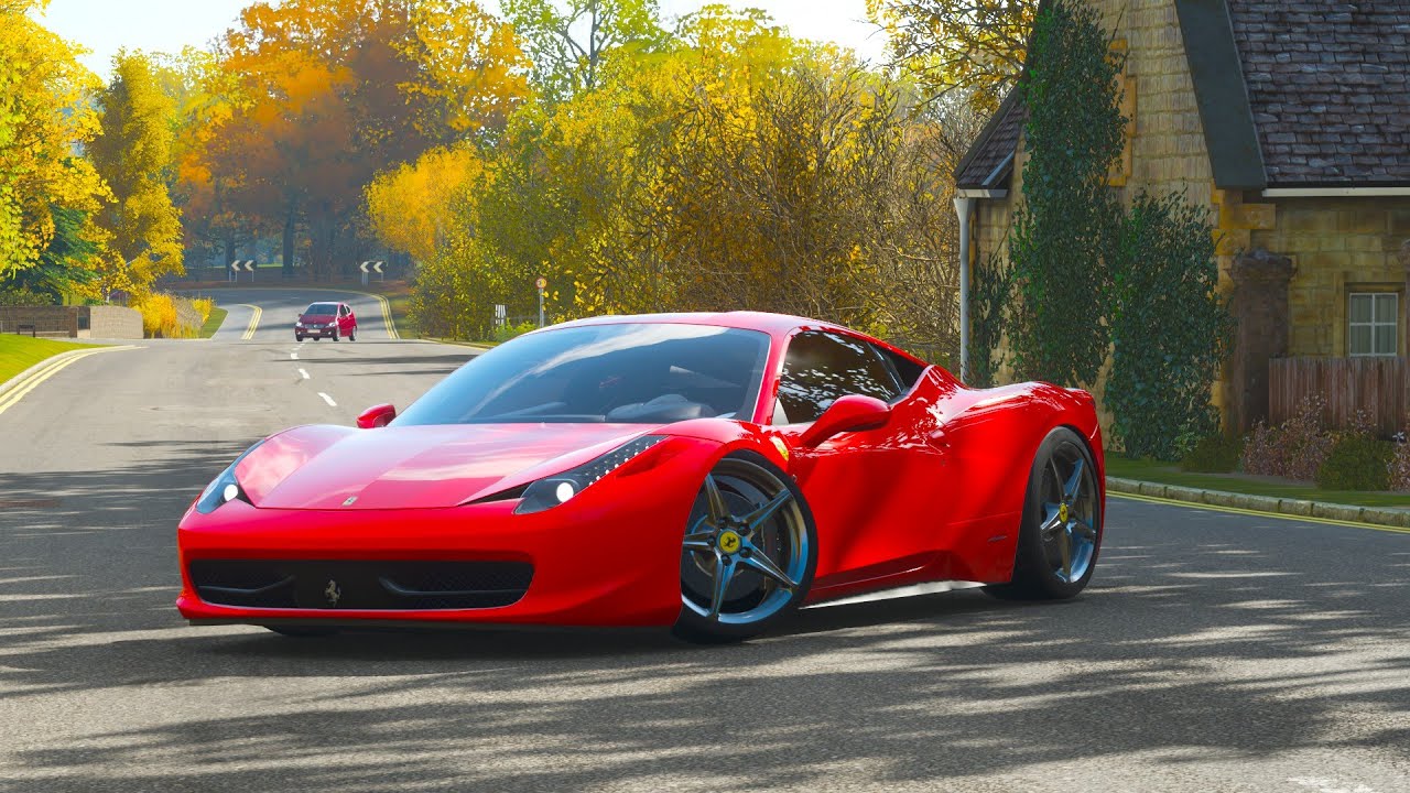 FERRARİ İTALİA 458 (2019) I Forza Horizon 4 l Test Drive l Realıstıc 4K ...