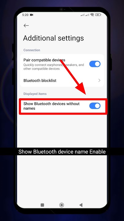 Show Bluetooth device name Enable #shorts - YouTube