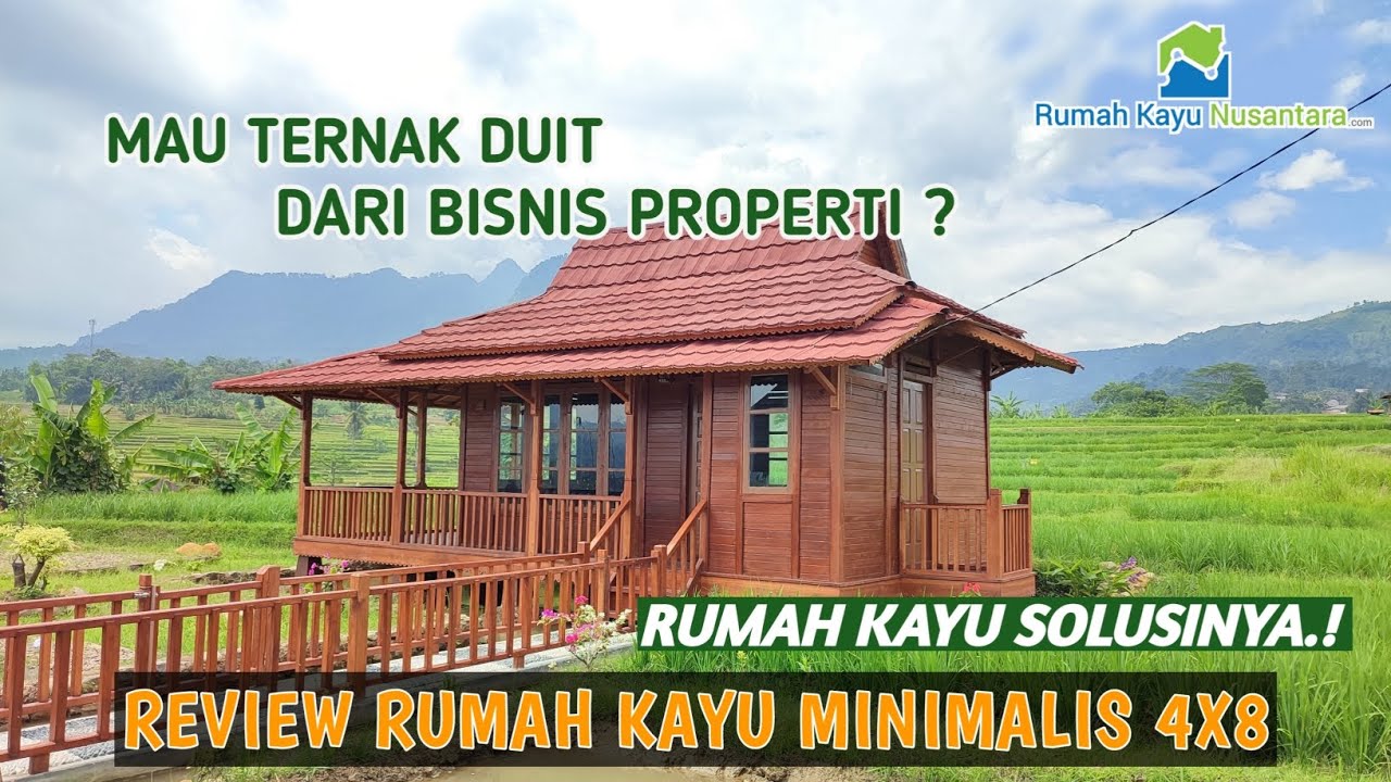 Rumah Kayu Minimalis ukuran 4x8 di Bogor Timur - YouTube